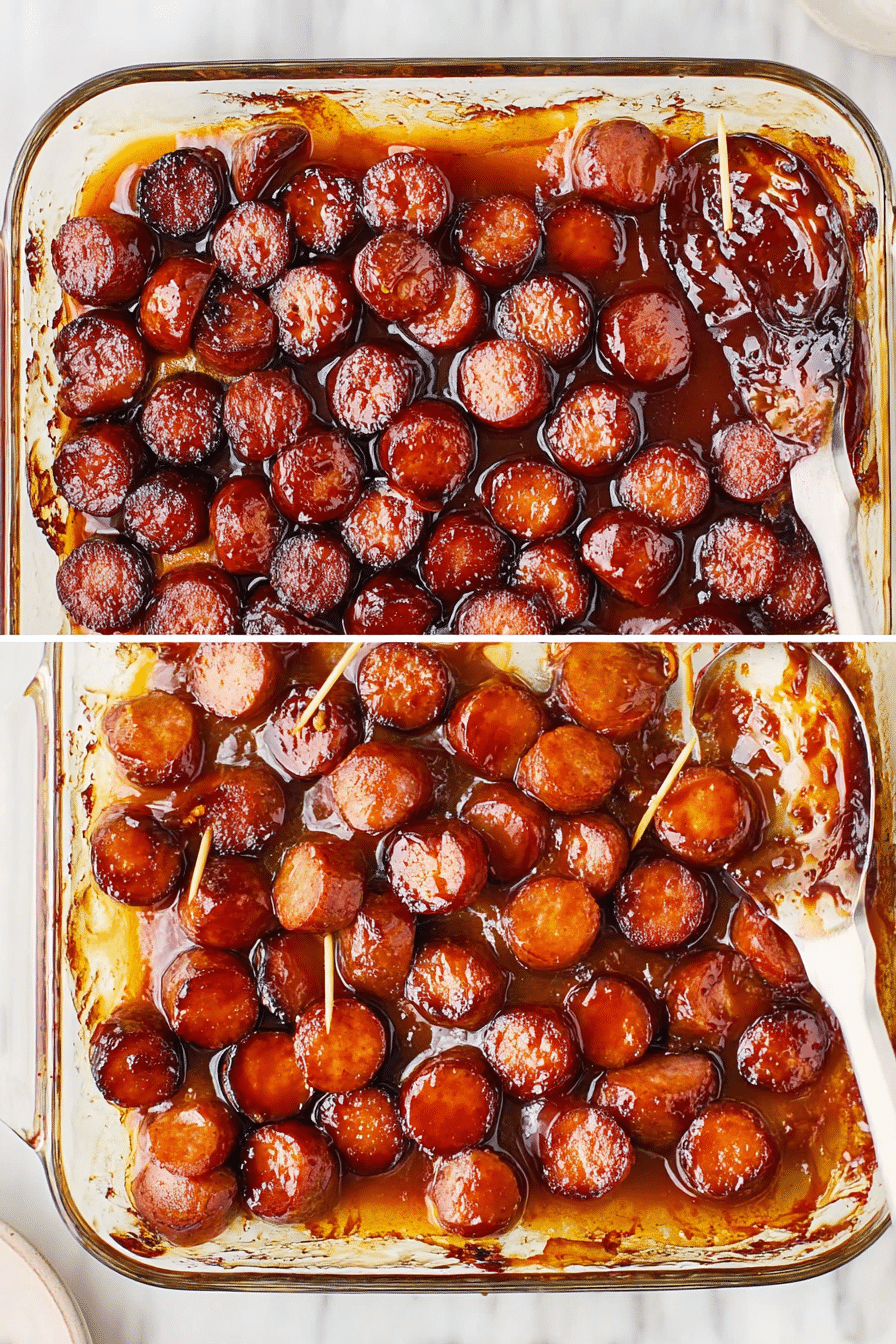 BBQ Sausage Bites (Only 4 Ingredients!) - ely recipes