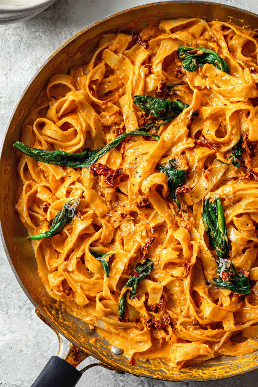 Creamy Sun-Dried Tomato Pasta Recipe – Quick, Cozy & Irresistible in 2025