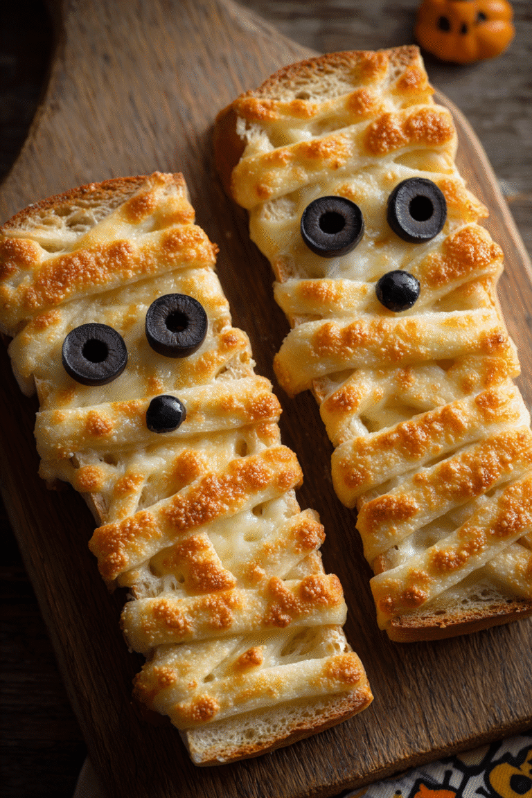 Halloween Garlic Bread Recipe Spooky Fun Cheesy Favorite in 2025