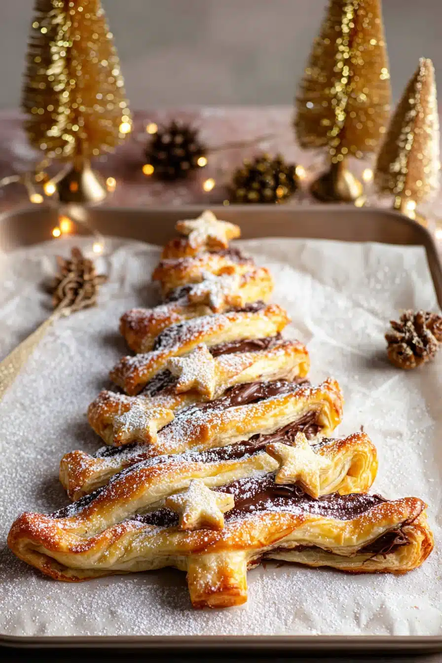 Puff Pastry Nutella Christmas Tree – Easy & Stunning Holiday Dessert
